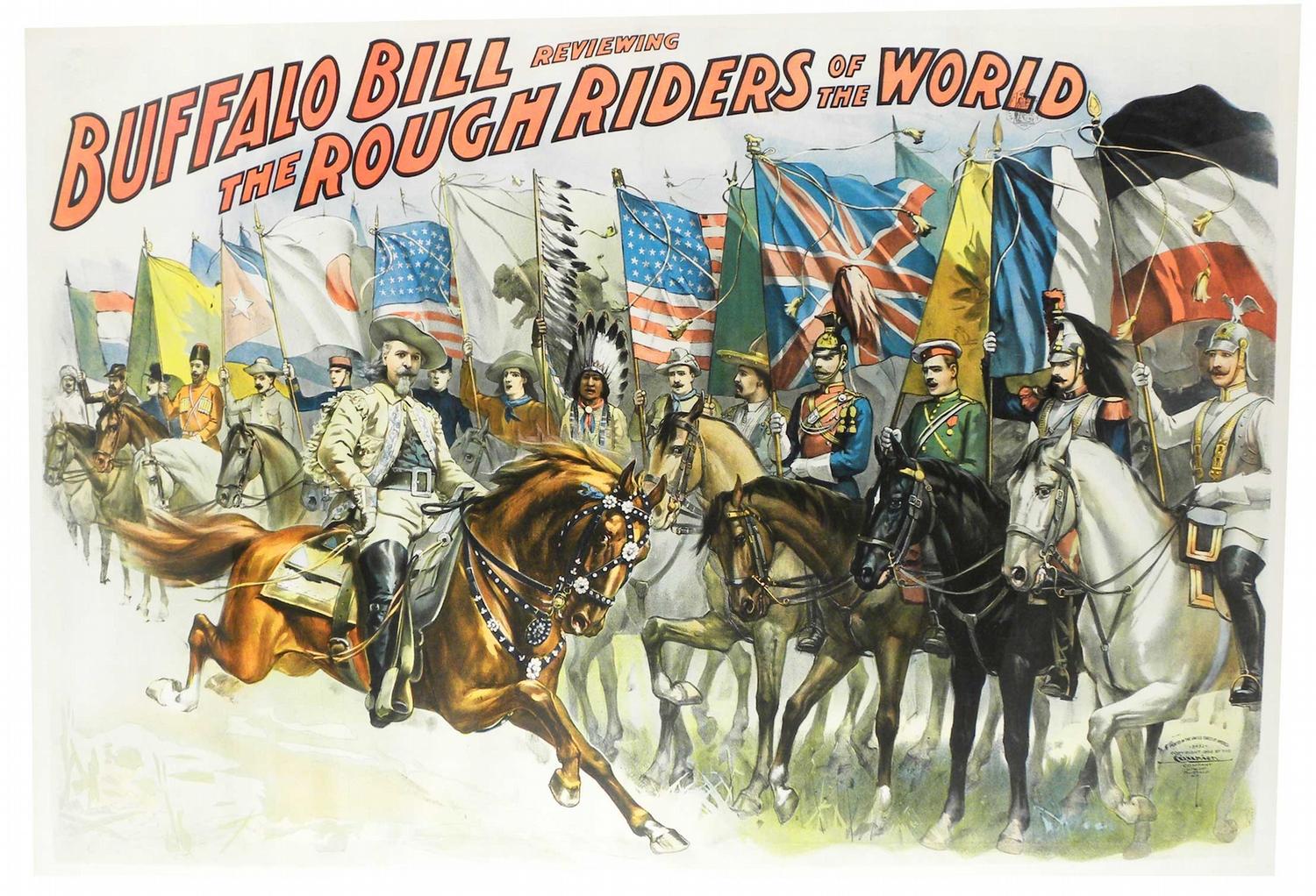 Buffalo Bill Rough Riders Show Poster