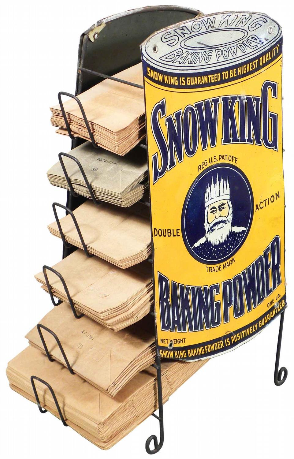 Snow King Baking Powder Tin Bag Holder