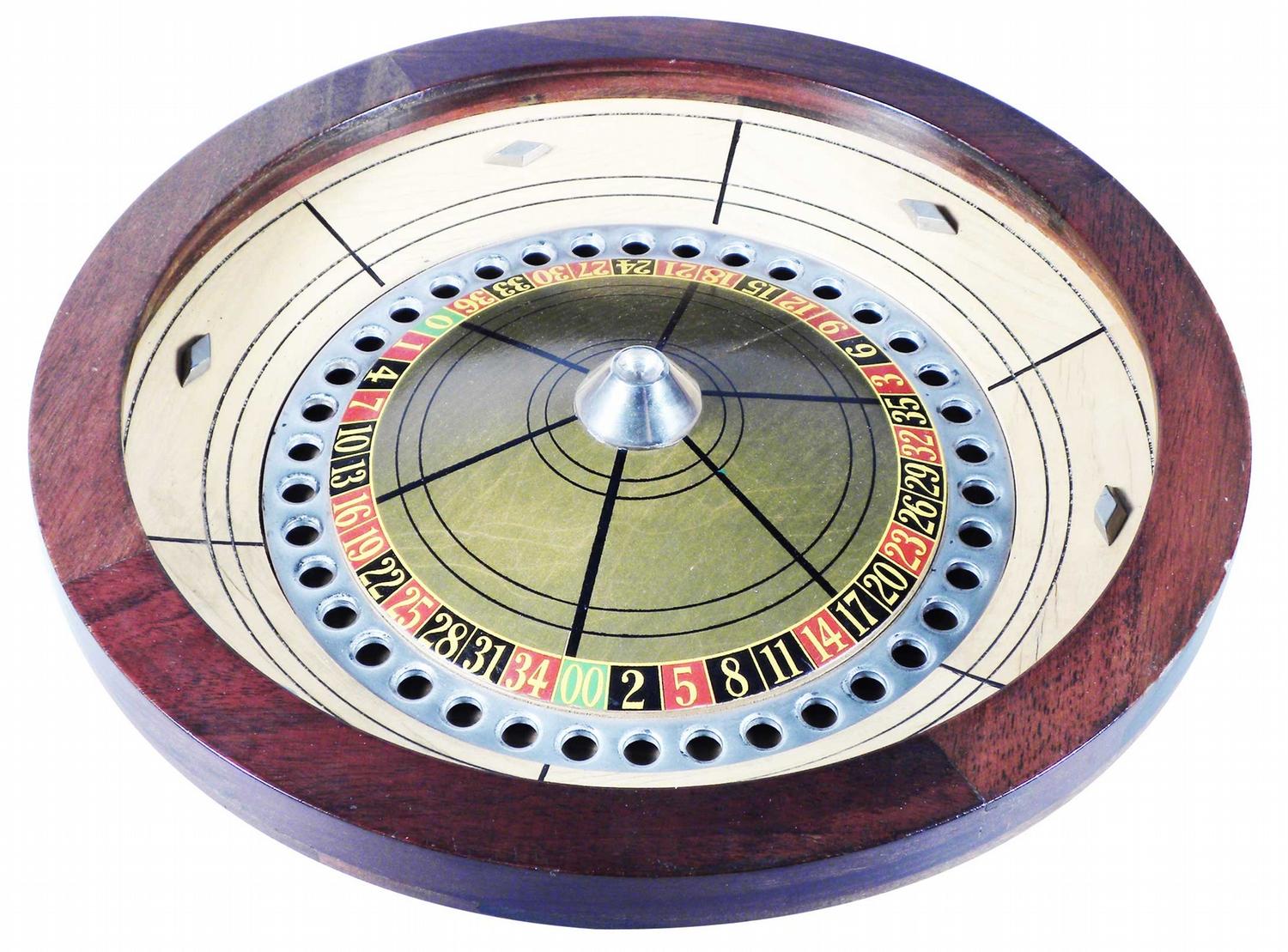 Unusual Wood Roulette Wheel