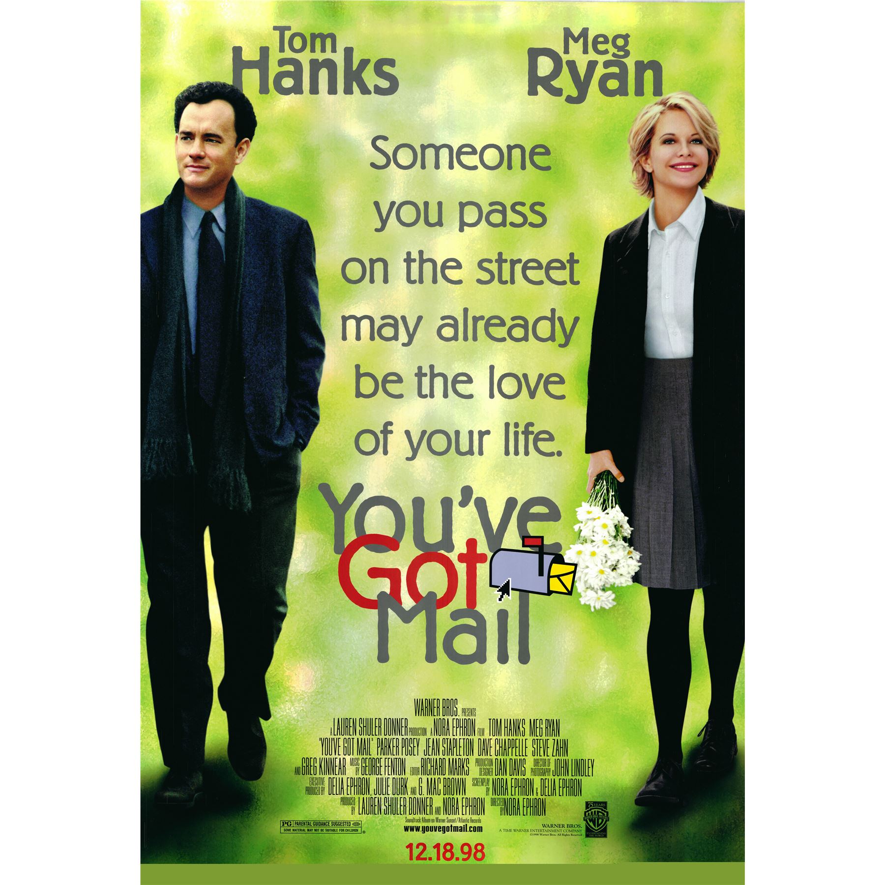 You've Got Mail 1998 original advance sheet movie poster