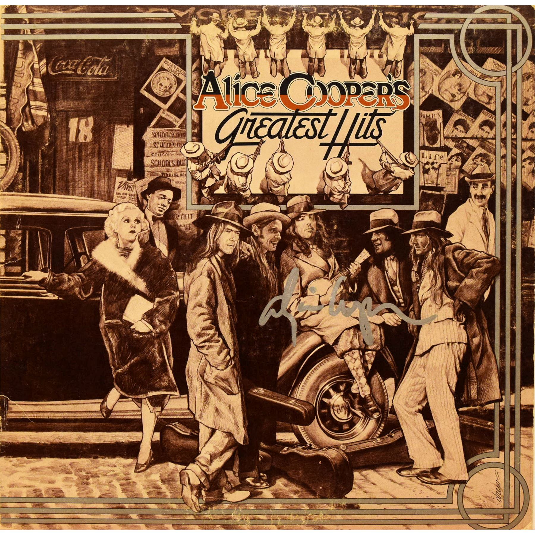 Alice Cooper Greatest Hits signed album