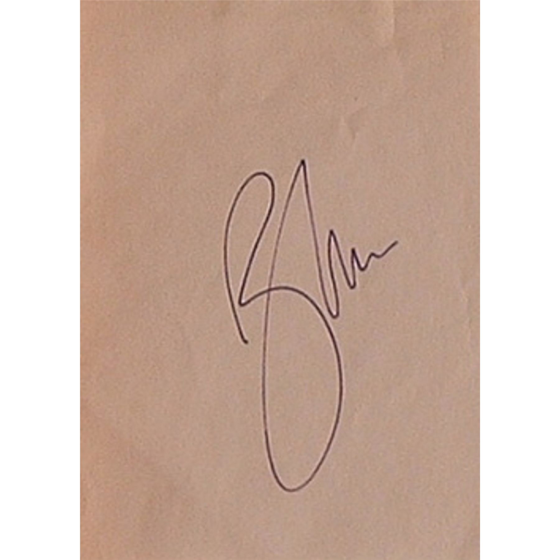 Roger Moore signature slip
