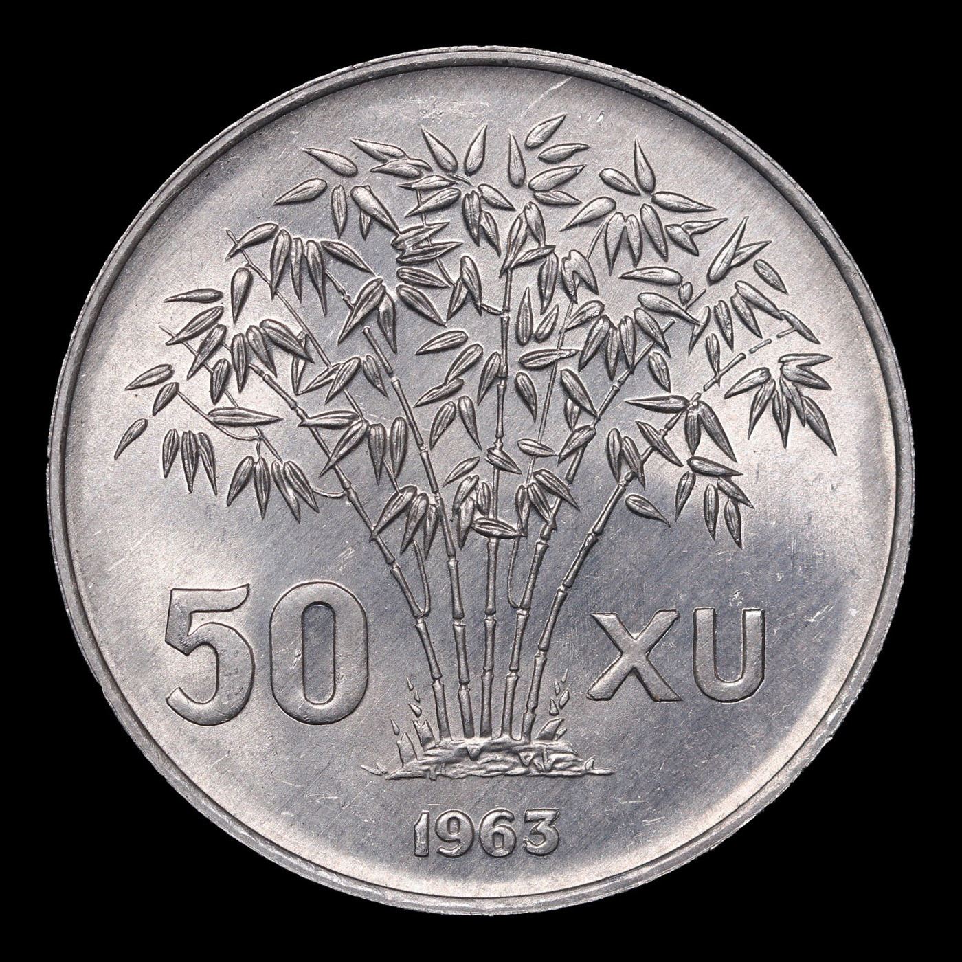 1963 Vietnam STATE OF SOUTH VIETNAM 50 Xu KM-6 Grades GEM+ Unc