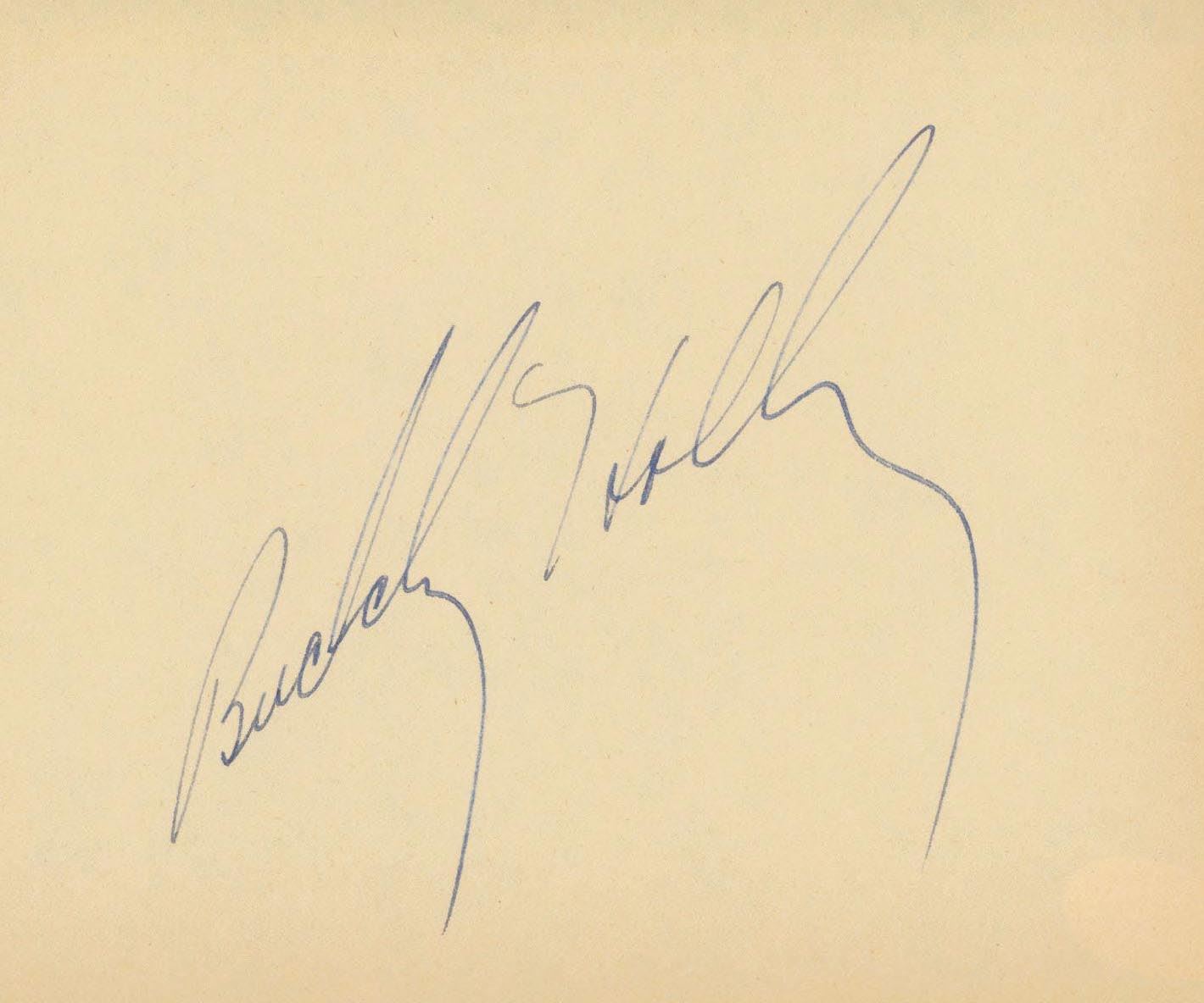 Buddy Holly signature cut