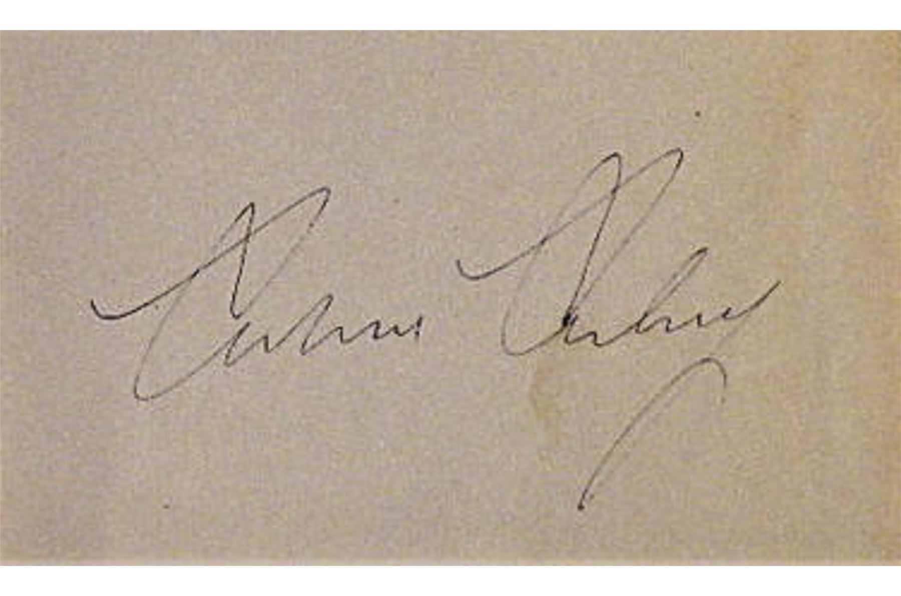 President Calvin Coolidge signature slip
