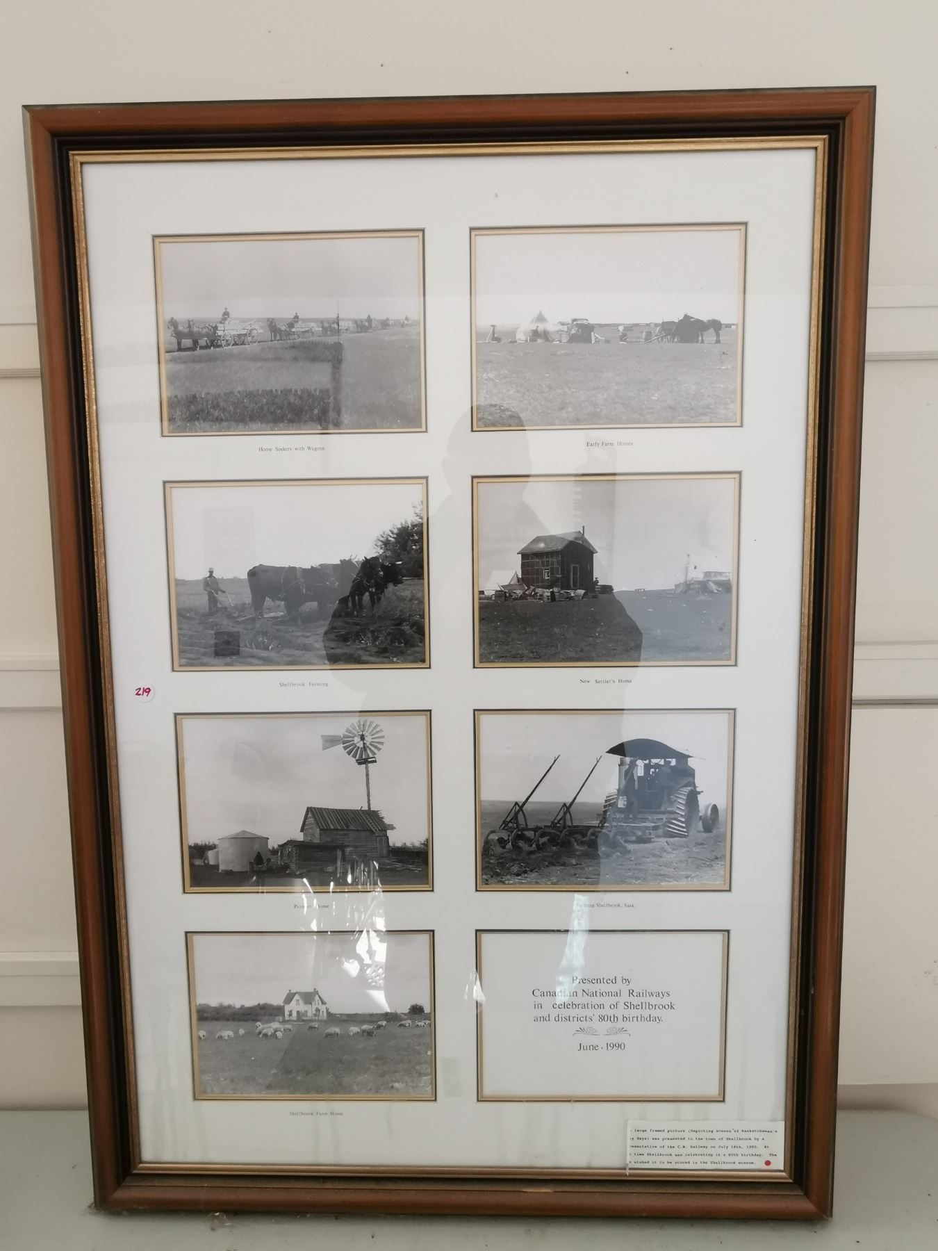 Antique Framed Photographs of Original Shellbrook Settlers (29.5"x42 ...