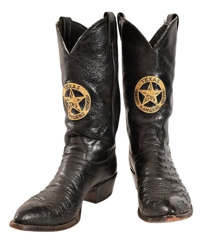Texas Ranger Captain Jack Dean's Ostrich Boots