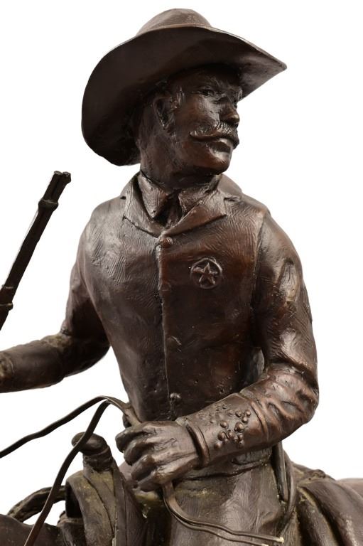 "Law Comes To Texas" Tom Moss Bronze