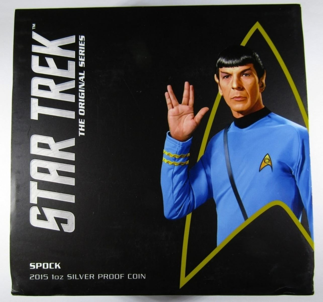 2015 STAR TREK SPOCK SILVER PROOF COIN