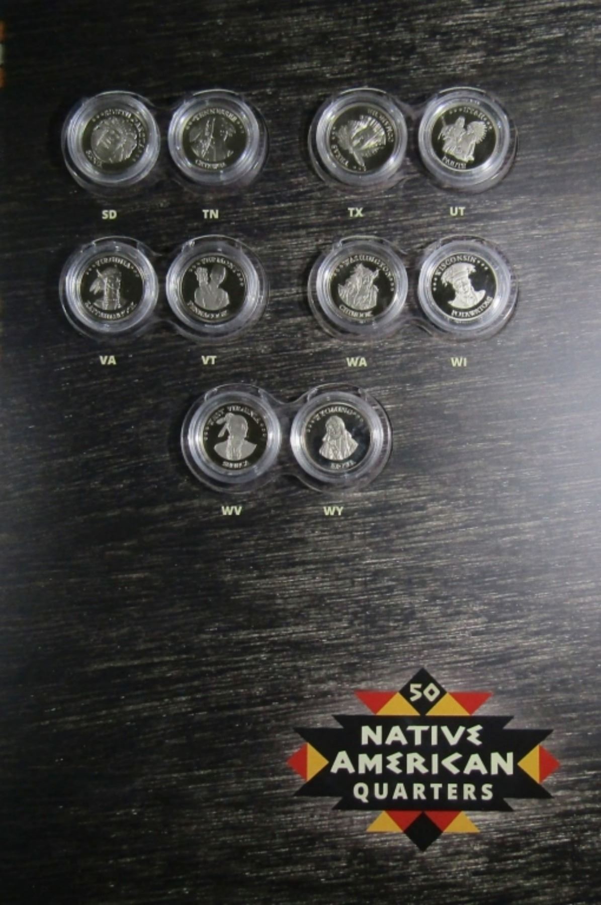 SET OF 50 "NATIVE AMERICAN QUARTERS"