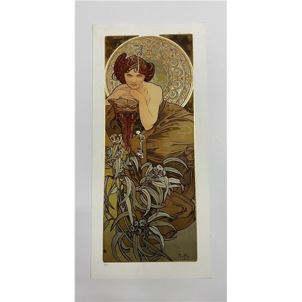 Emerald by Alphonse Mucha