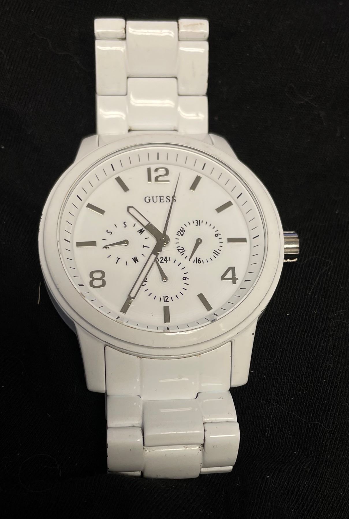 White Guess Watch
