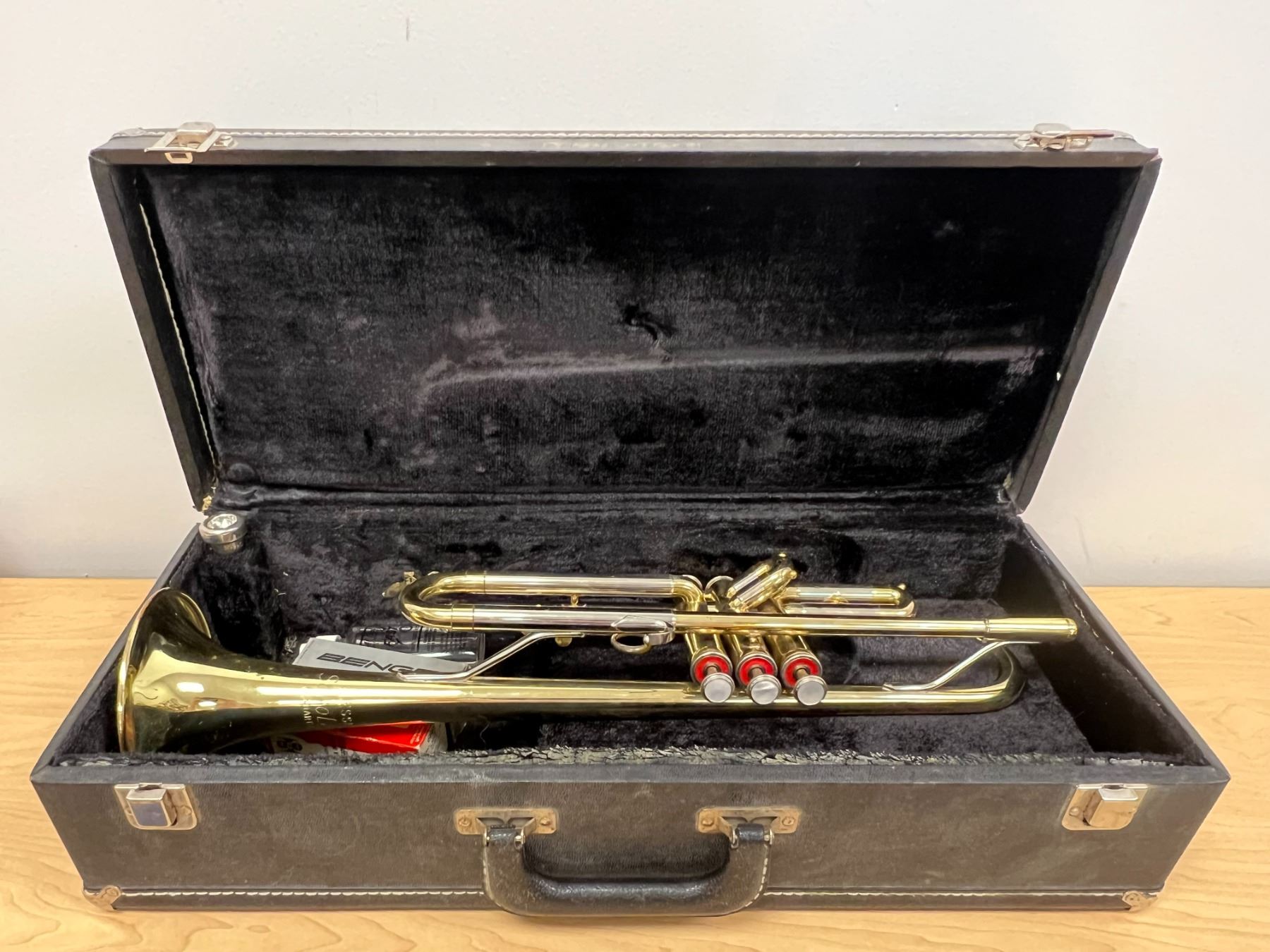 Blessing Scholastic Elkhart Trumpet with Case and extras as pictured
