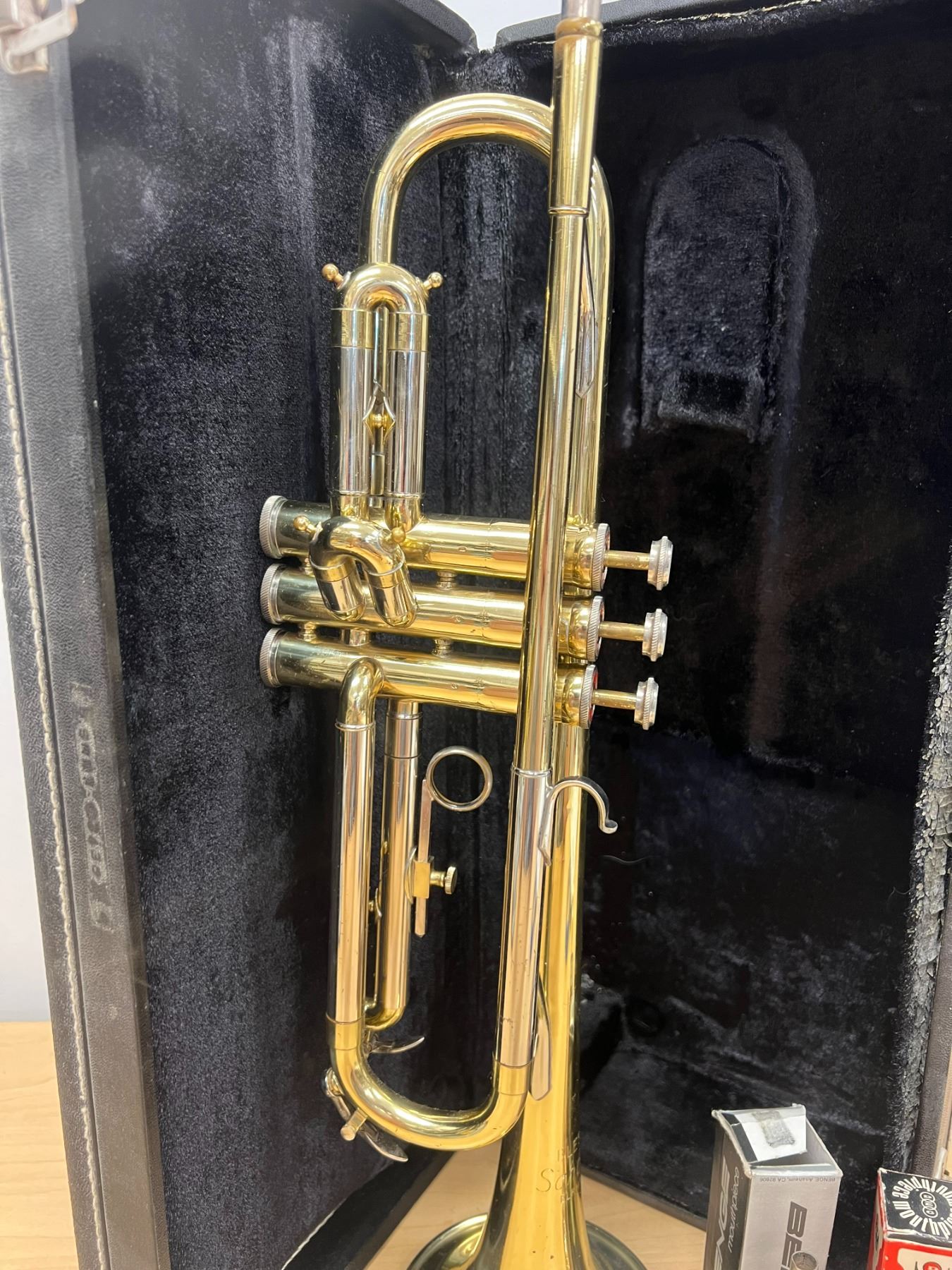 Blessing Scholastic Elkhart Trumpet with Case and extras as pictured