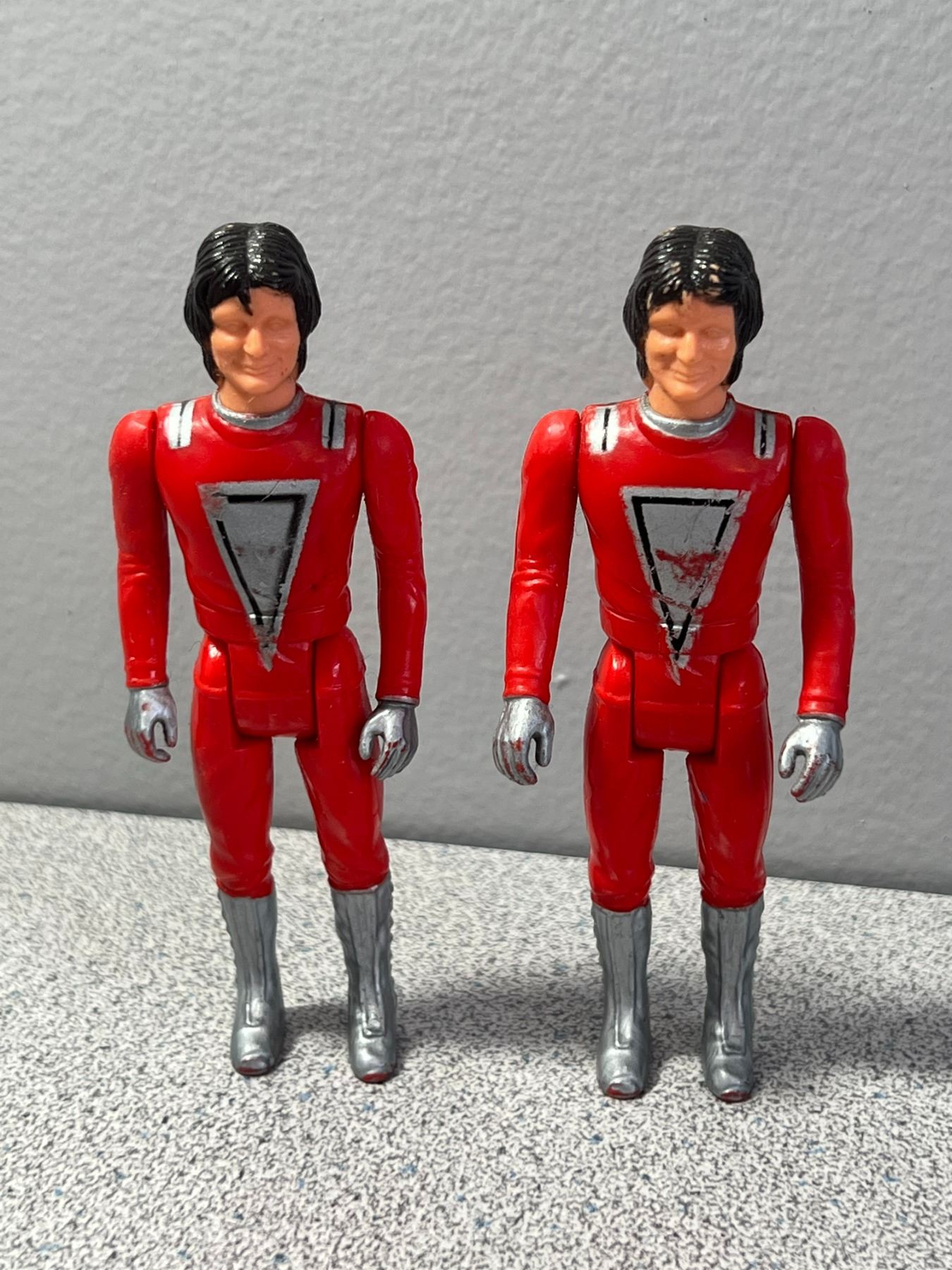 2 Robin Williams Mork From Ork Action Figures 1979 About 4" tall