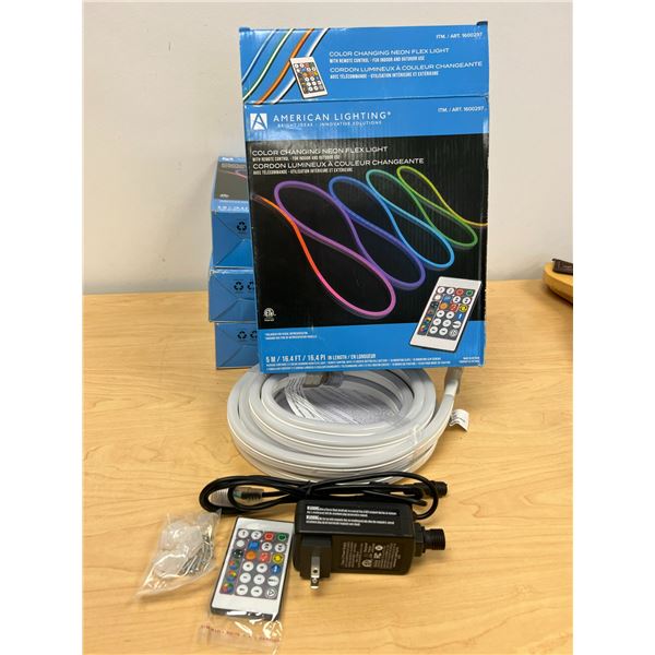 4 Sets American Lighting Color Changing Neon Flex Light (3 sets look ...