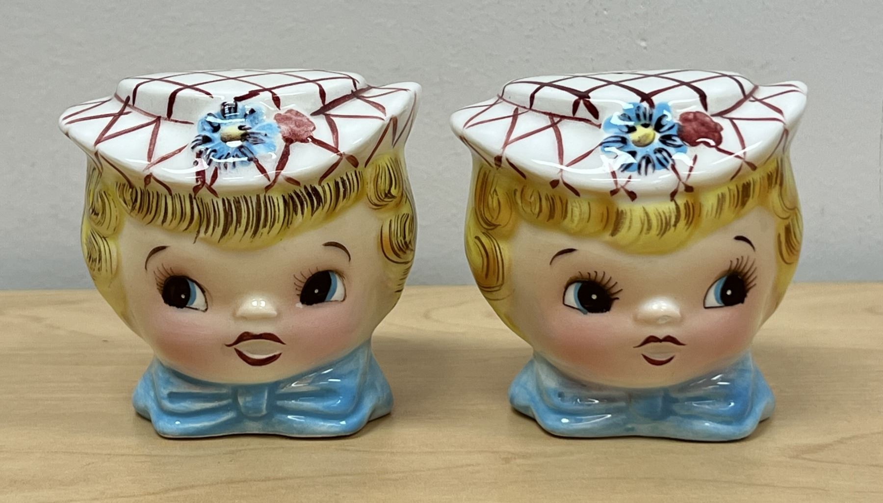 Vintage Miss Dainty Salt & Pepper Shakers - Lefton Japan (one has a ...