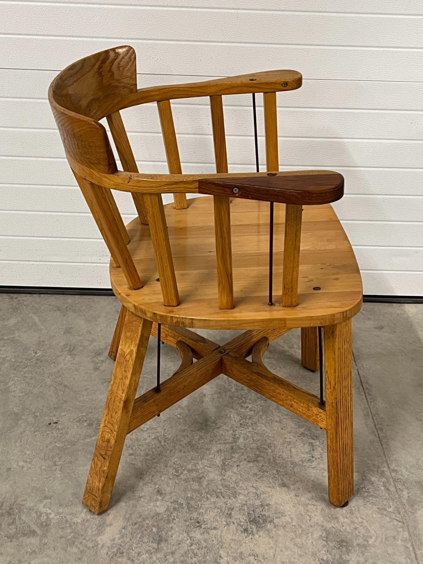 Vintage Canadian Pacific Railway CPR Wooden Caboose Chair (approx: 21.5 ...