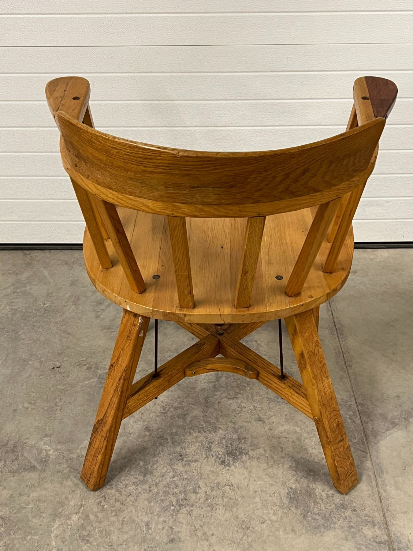 Vintage Canadian Pacific Railway CPR Wooden Caboose Chair (approx: 21.5 ...