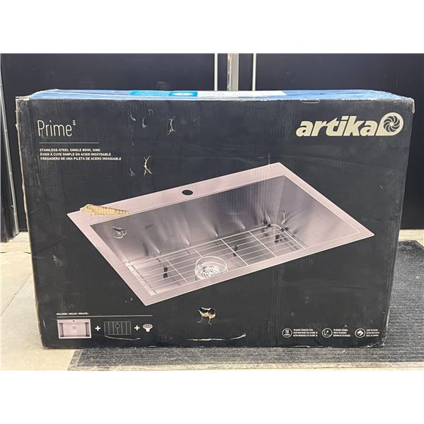 Artika Prime Stainless-Steel Single Bowl Sink - Looks new in box (see ...