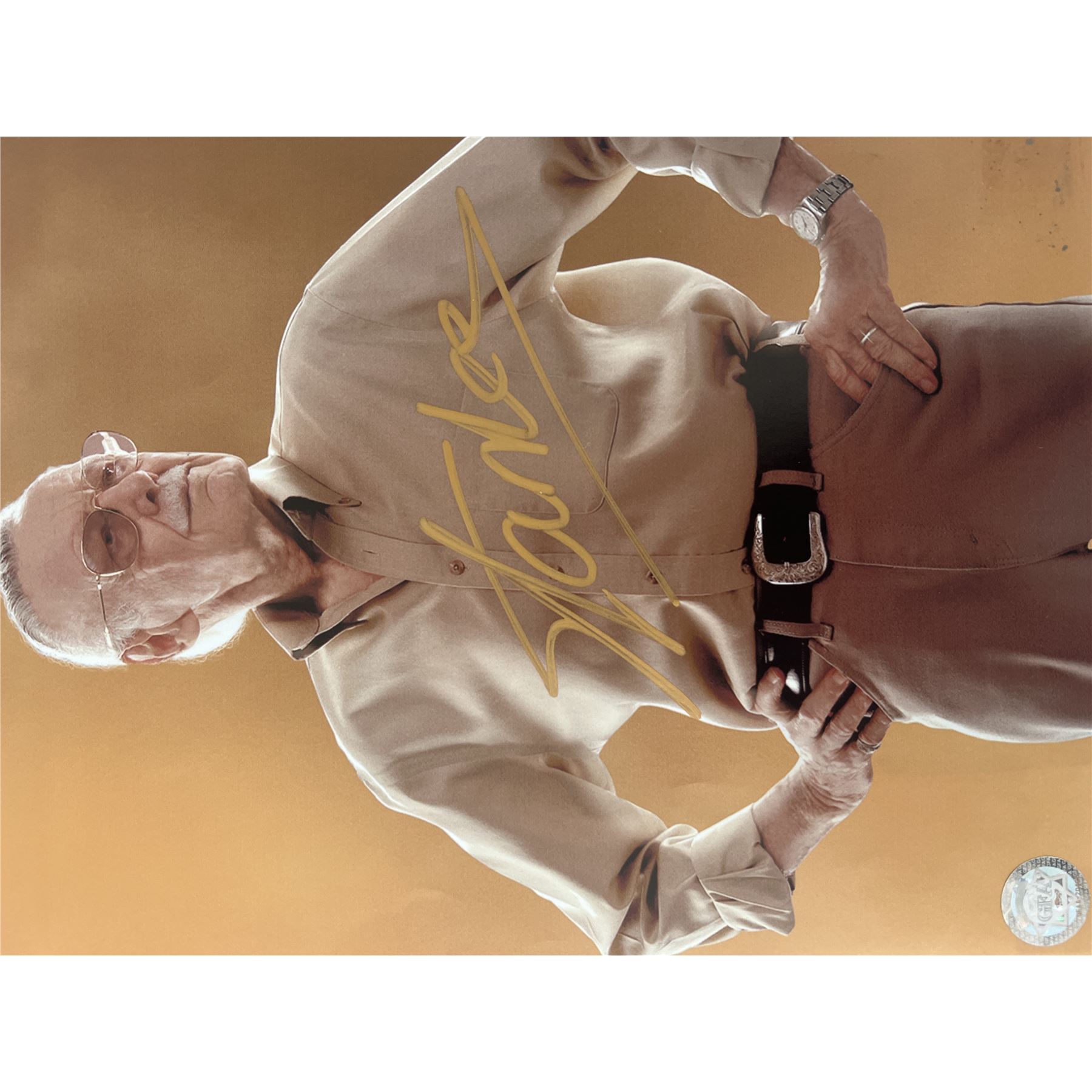 Stan Lee signed photo GFA authenticated