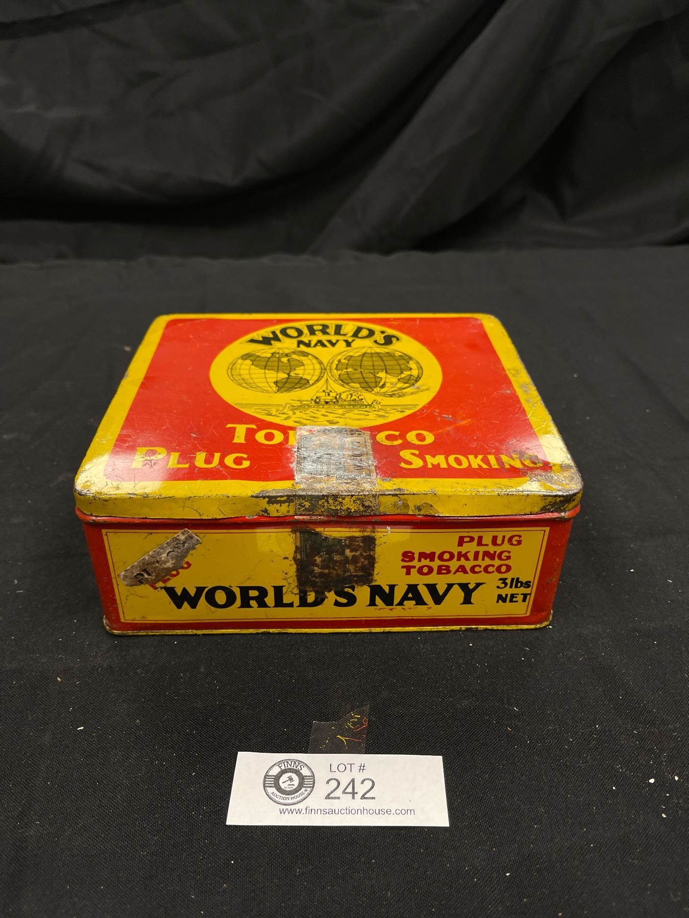 1940's World's Navy Tobacco Plug/Smoking Tin