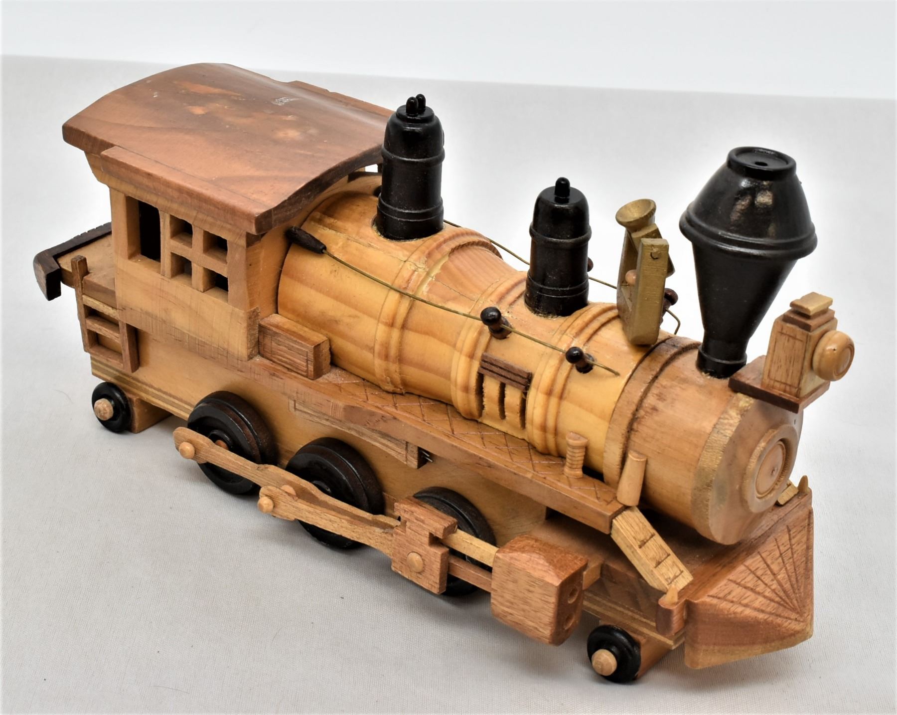 Wooden Steam Engine Model