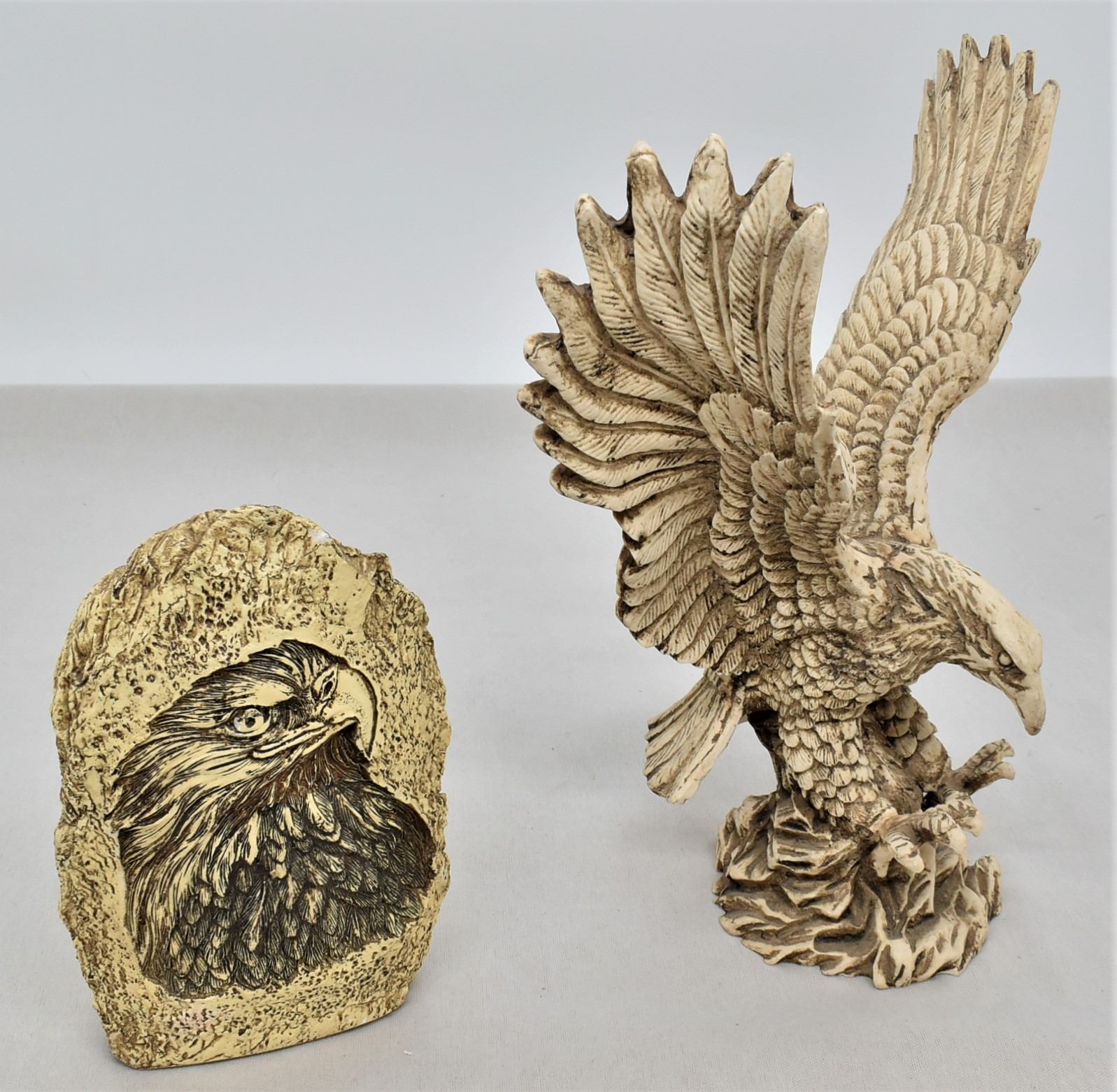 2 Vintage Composition Eagle Collectibles