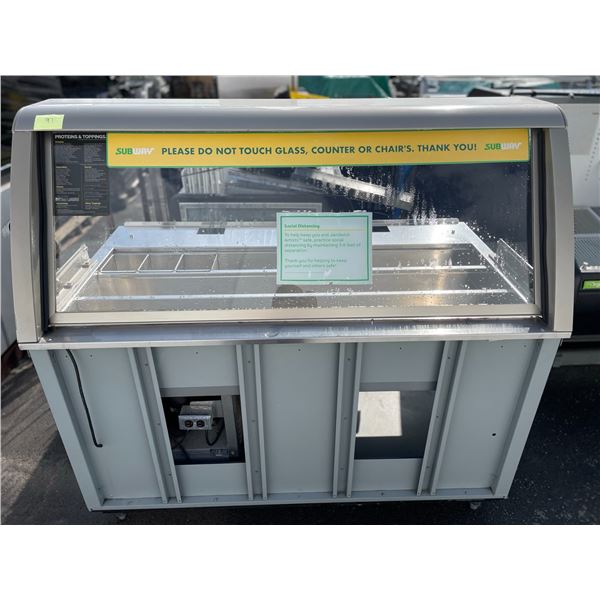 Working - Subway - Display Case/Topping Cooler with Glass Top Cover 60 ...