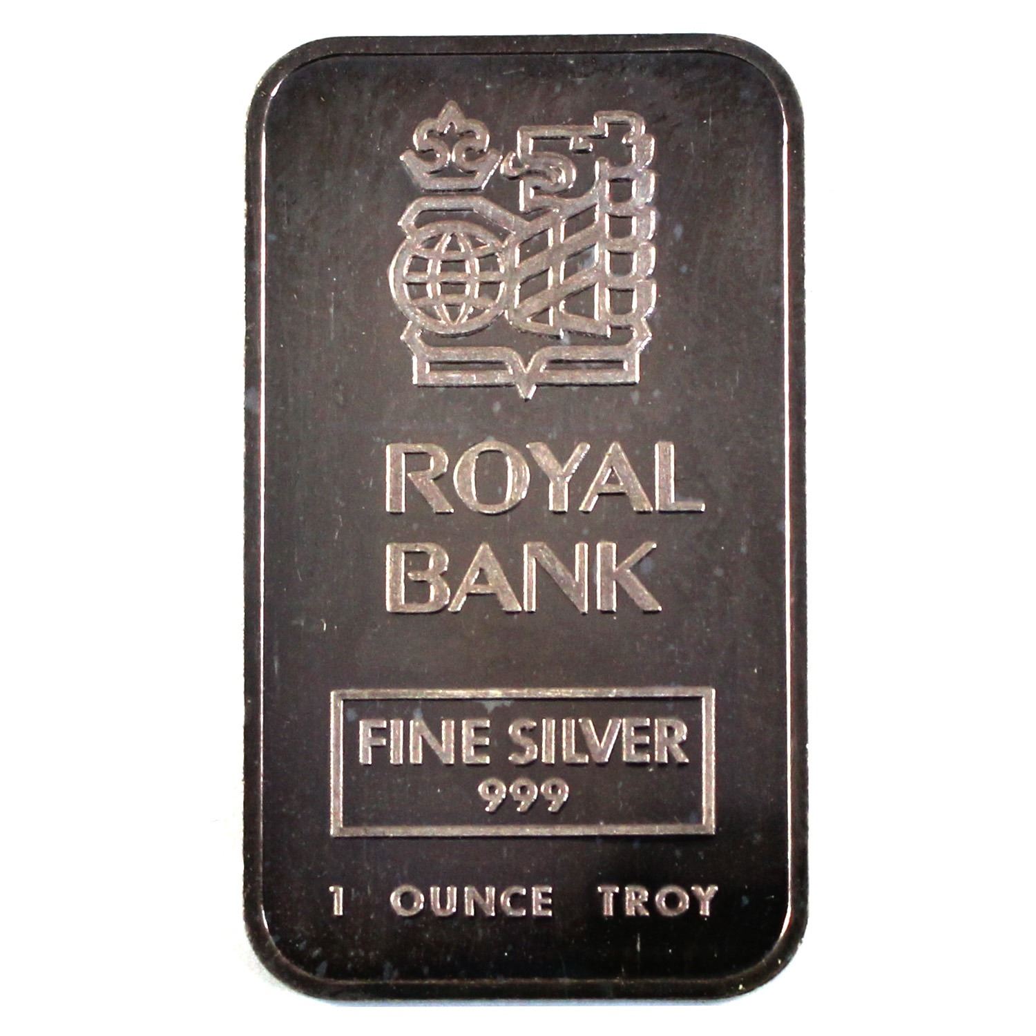 RARE- 1oz Silver RBC Johnson Matthey Silver Bar still sealed in ...