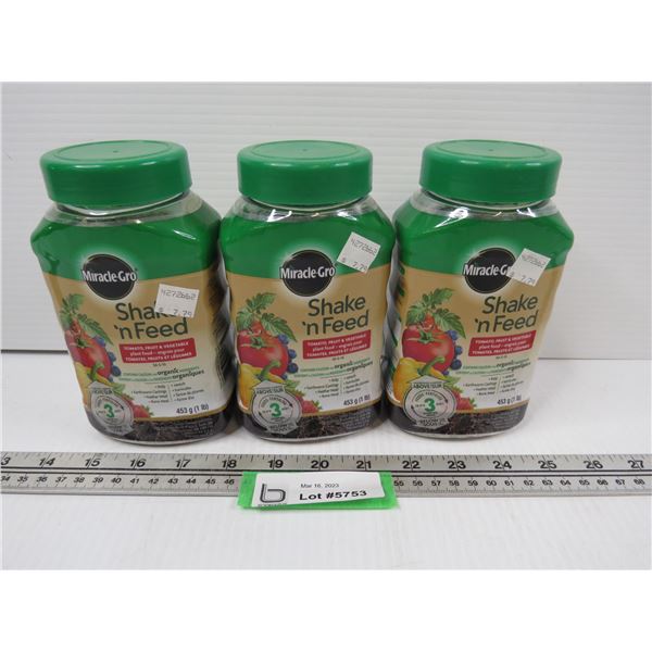 Miracle Grow Fruit And Vegetable Shake And Feed Fertilizers Bodnarus Auctioneering