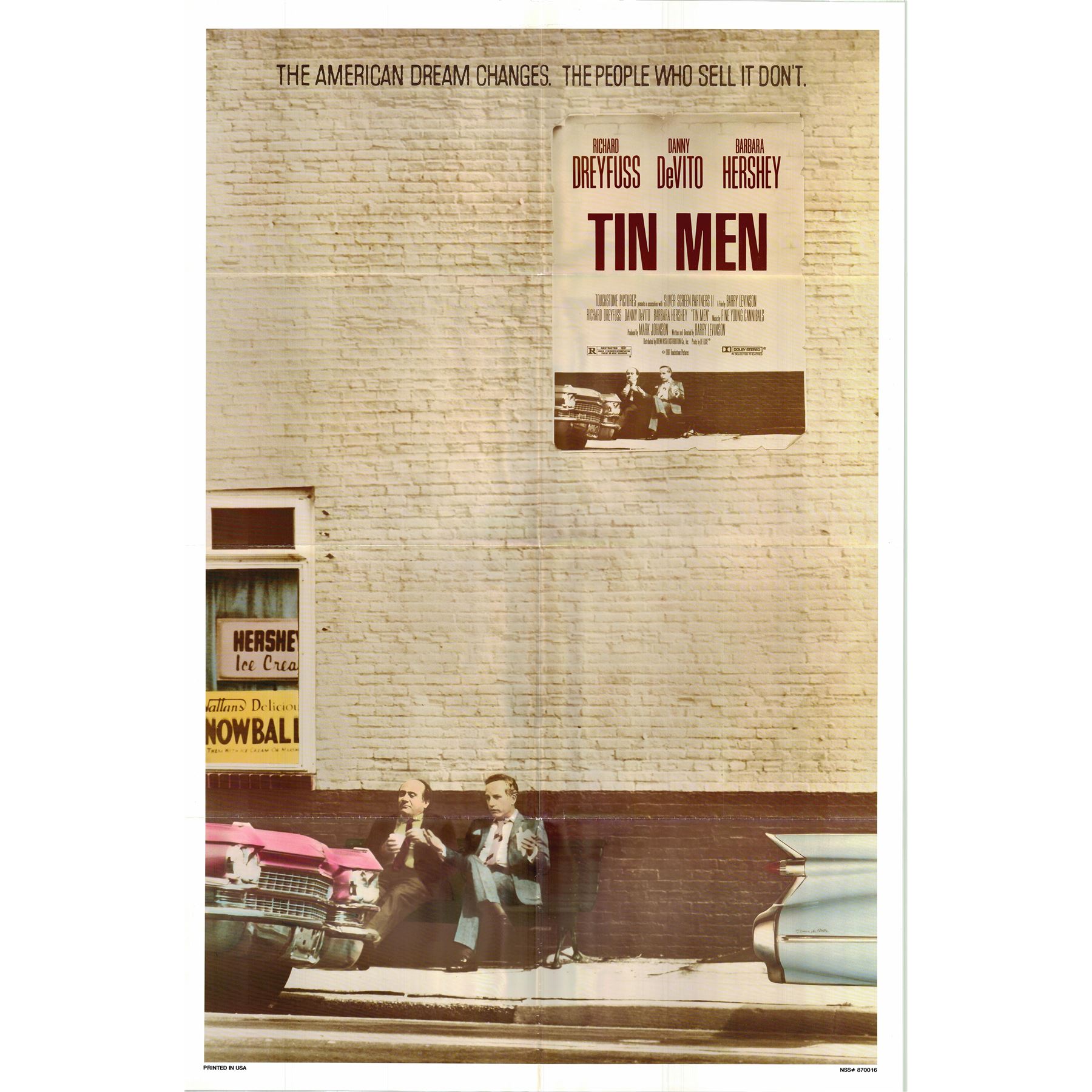 Tin Men original 1987 vintage movie poster