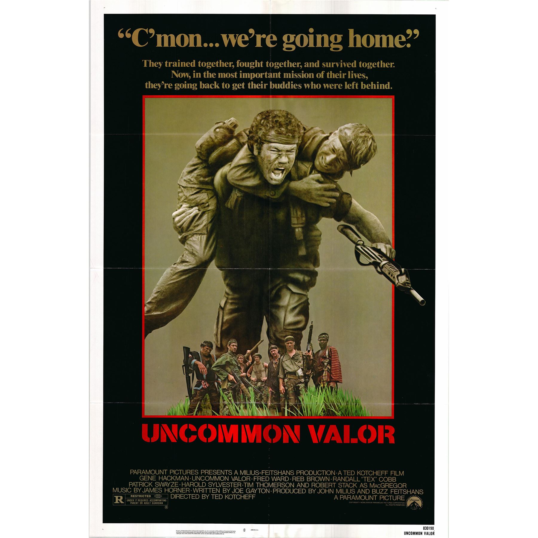 Uncommon Valor original 1983 vintage movie poster