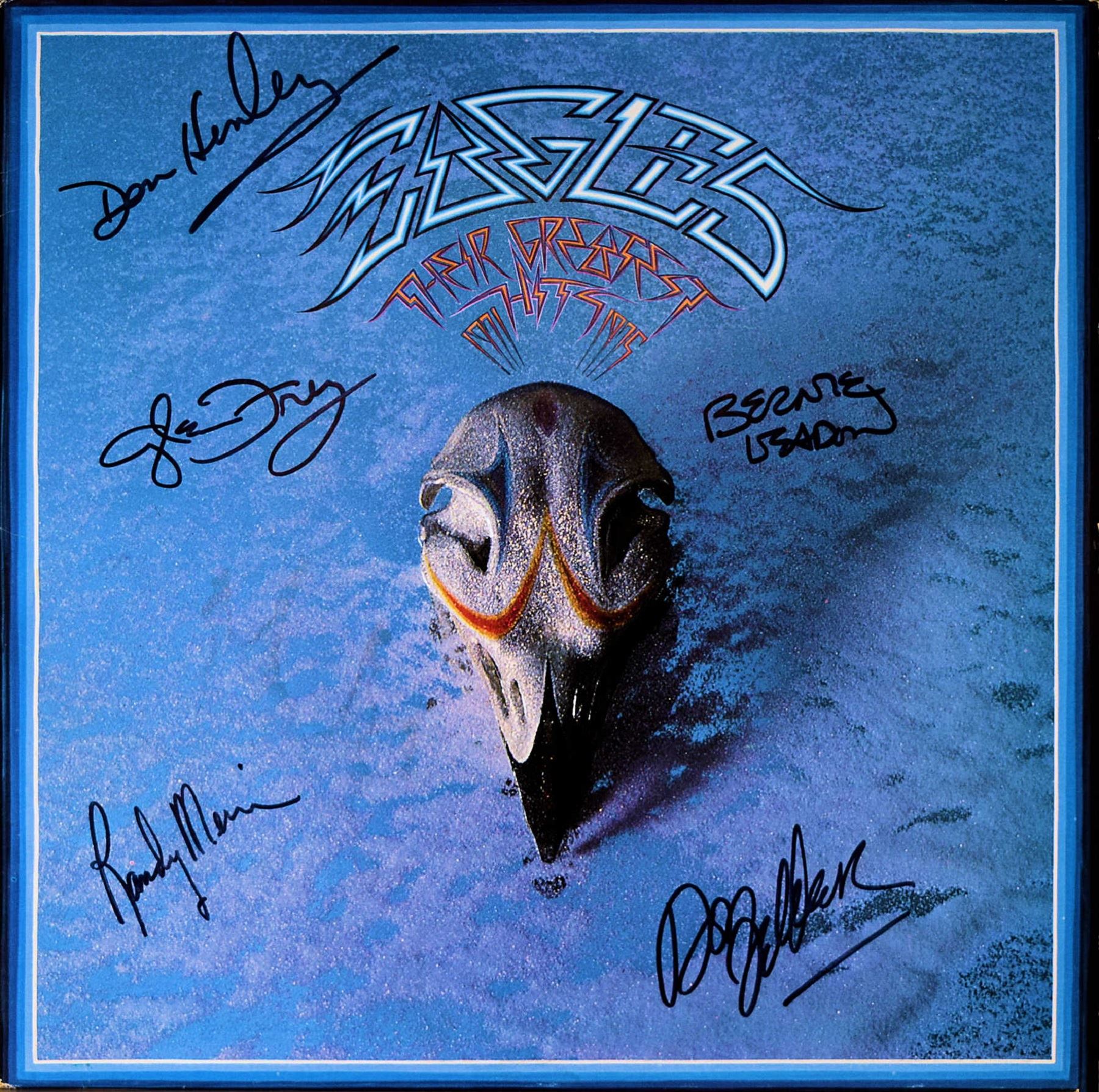 Eagles Their Greatest Hits 1971-1975 signed album