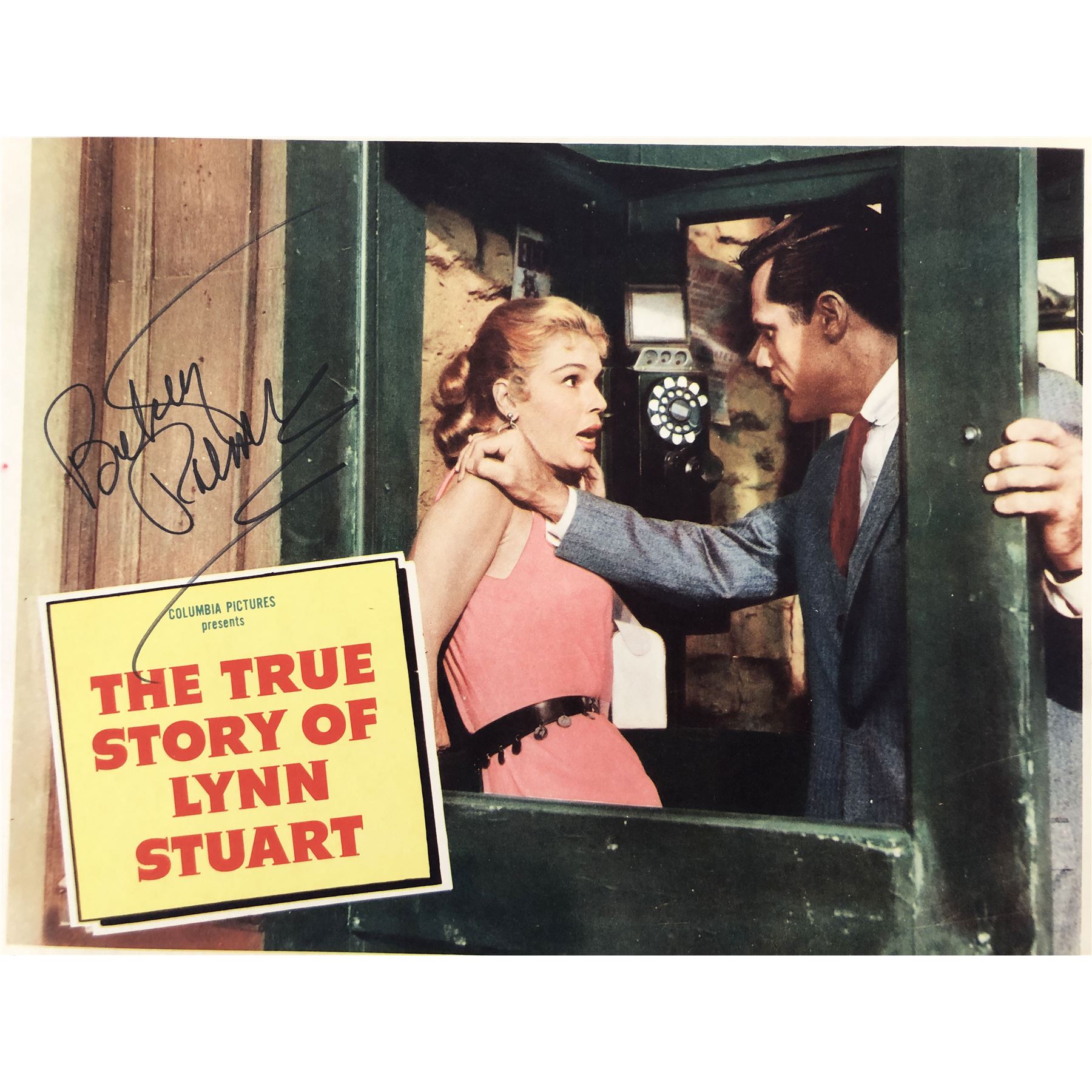 The True Story of Lynn Stuart signed lobby card