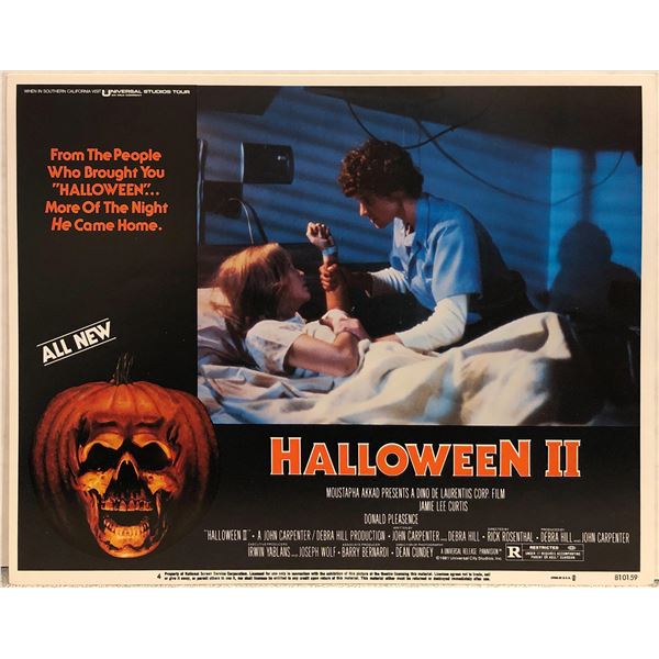 Halloween II original 1981 vintage lobby card