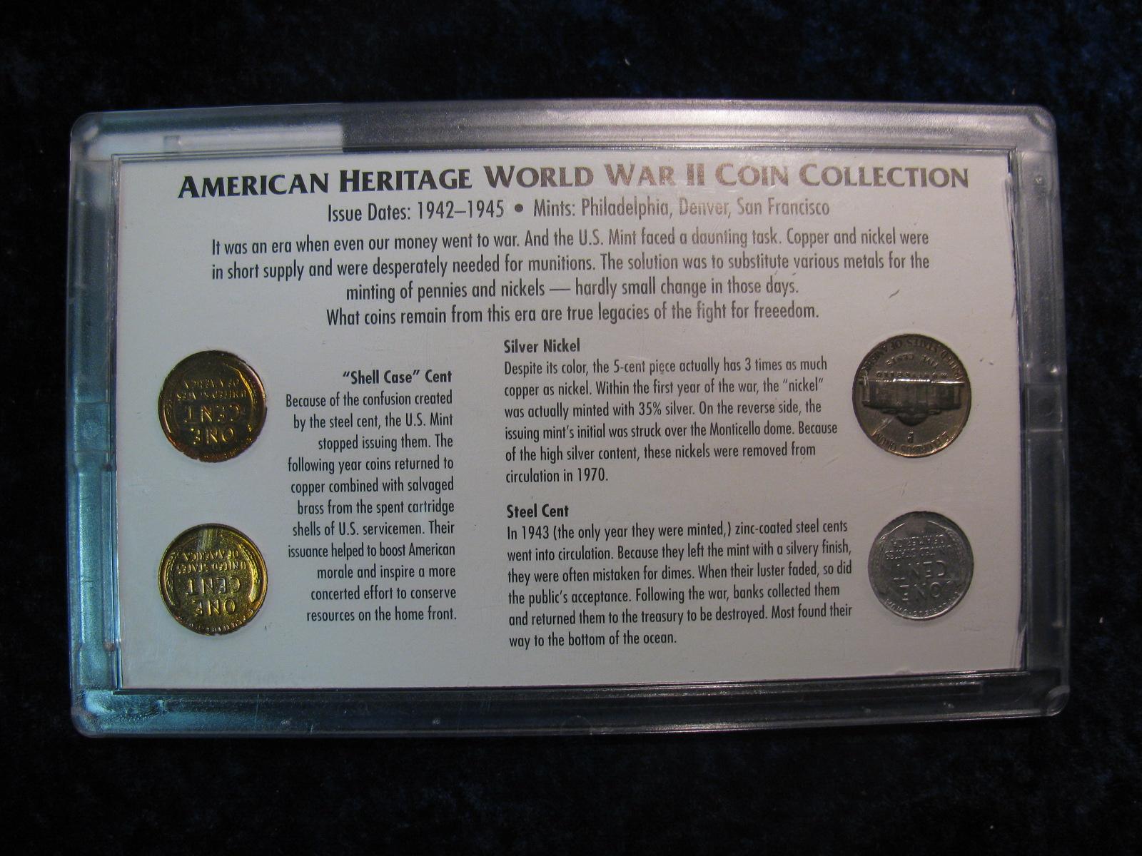 1539. American Heritage World War II Coin Collection,1943-45 Cents ...