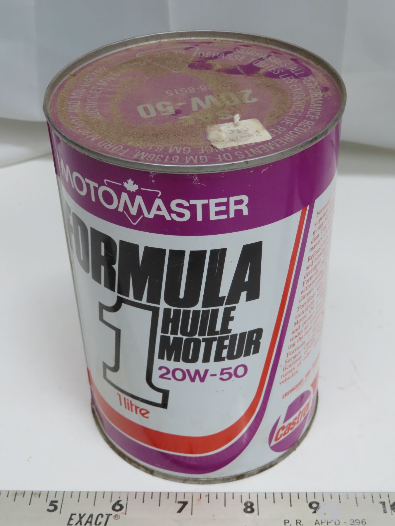 MotoMaster Formula 1 Motor oil 20W-50 full 1 litre tin