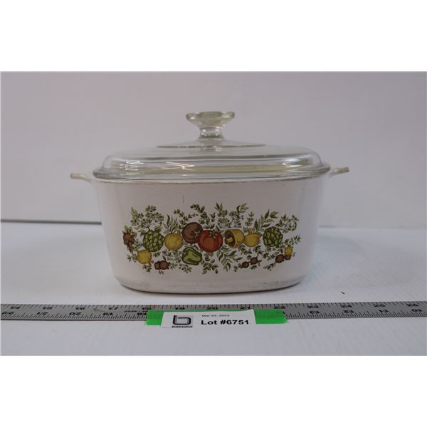 Pyrex Slice Of Life Casserole Dish Bodnarus Auctioneering