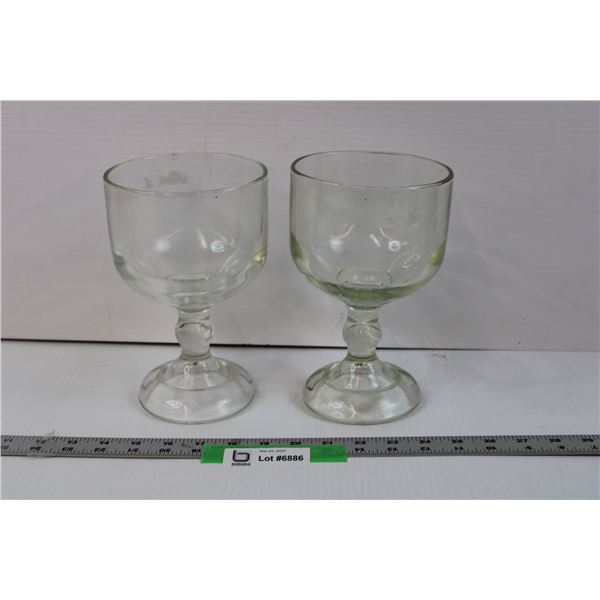 Pressed Glass Goblets Bodnarus Auctioneering