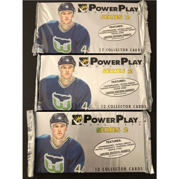 1993-94 FLEER POWERPLAY Hockey foil packs (3 packs)