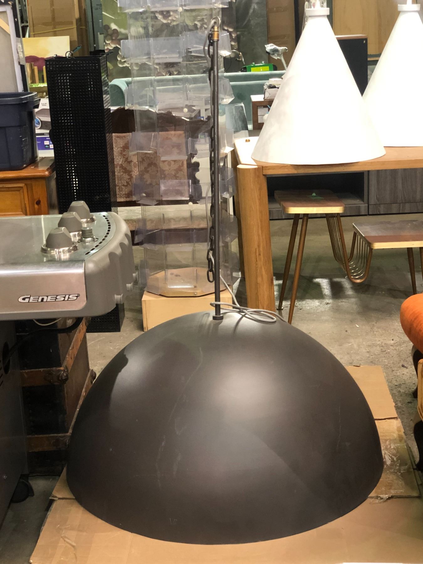 BLK YOLO pendant light from set dec - value $900 (approx. 32" diam.)