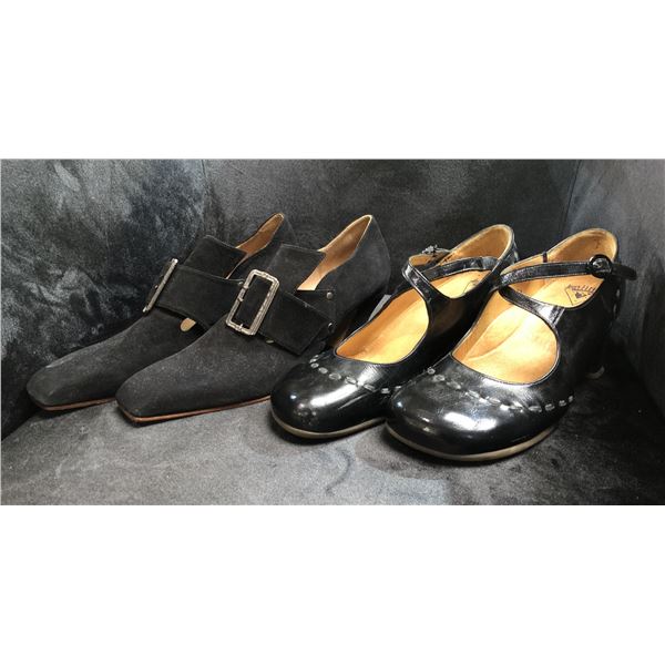2 Pair of John Fluevog shoes from a movie set, size 10 and 11