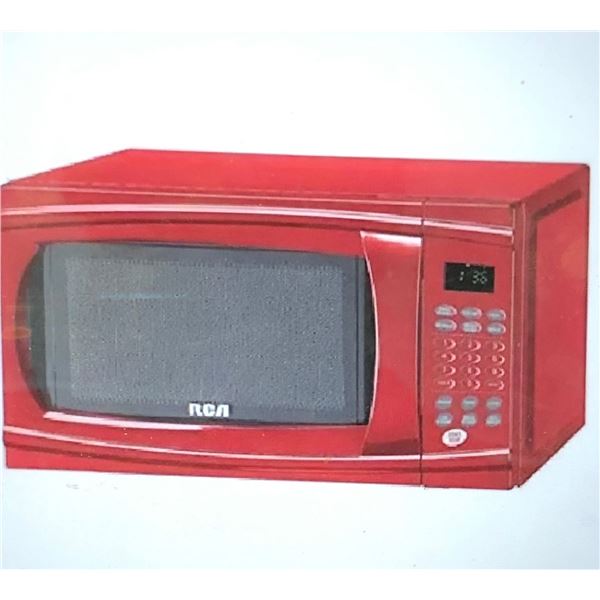 New RCA 1.1" red microwave model RMW1112-Red