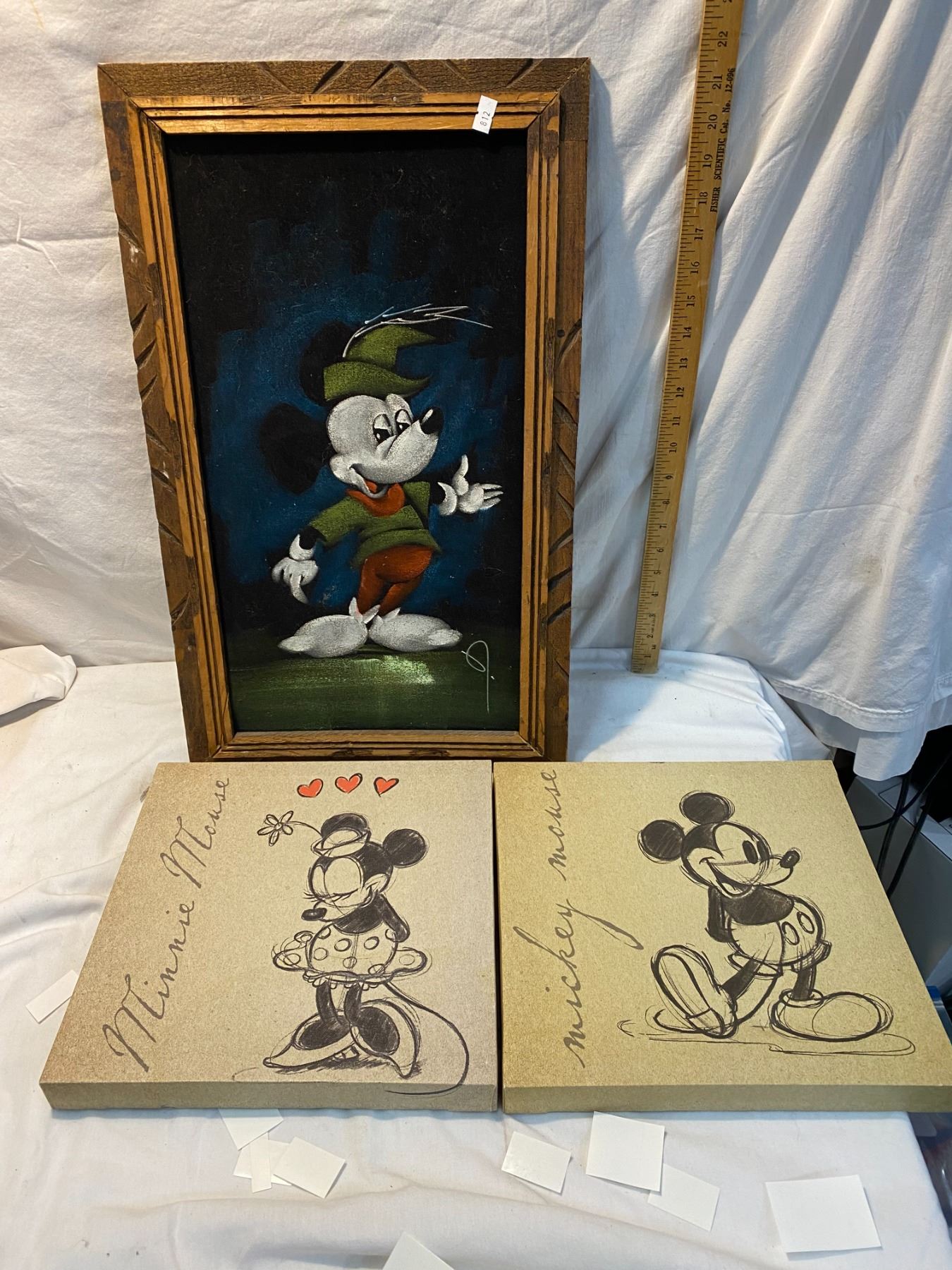 3 Mickey and Minnie Mouse wall hangings