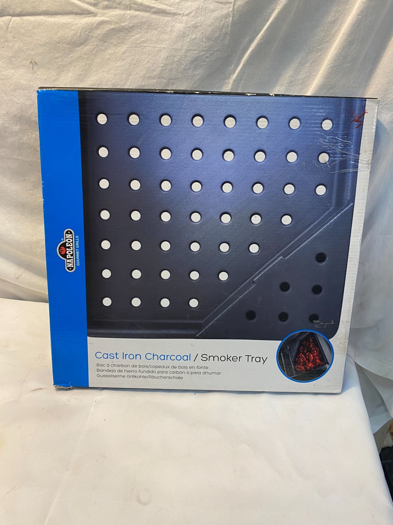 Cast iron charcoal/ smoker tray