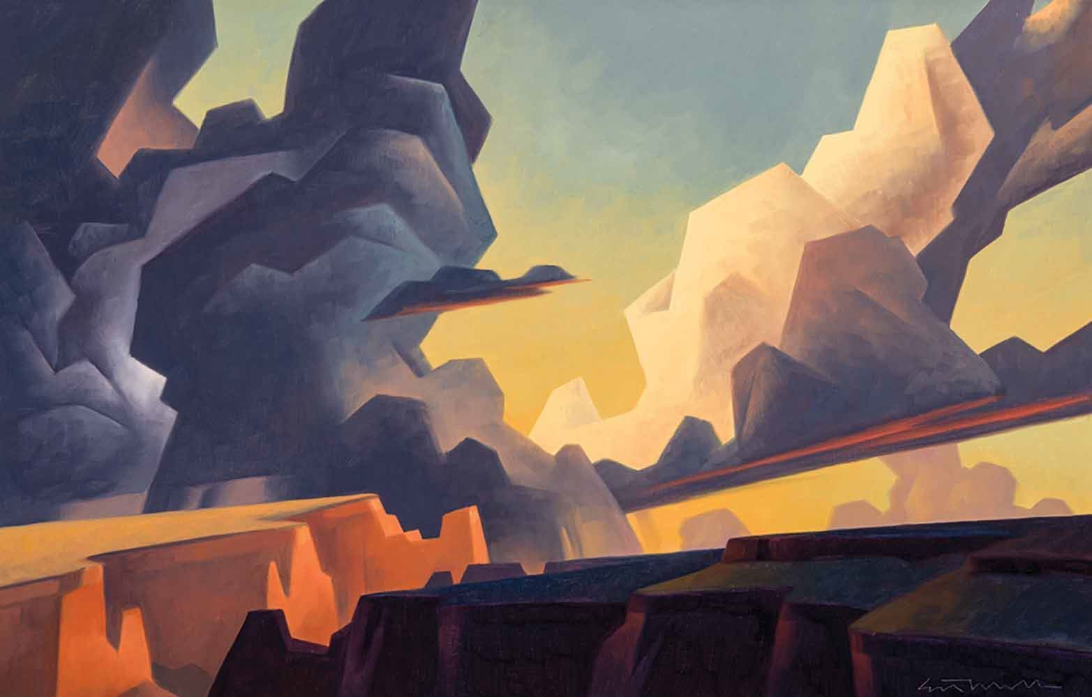 Ed Mell-Storm Beyond the Rim