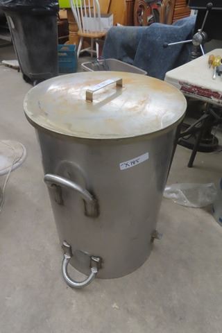 Another Large Stainless Steel Mess Cook Pot 20" Wide 29" Tall