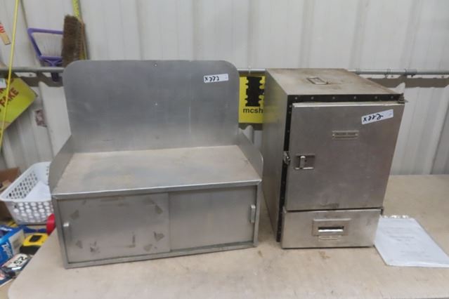 Stainless Steel Shelf 12"×23"×24" + Refrigerator Dry Ice Box 13"×20"×21"