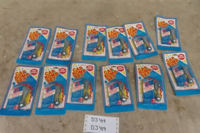 New Old Stock Cap Bomb Set - Die Cast Bomb with 72 Power Caps - New on ...